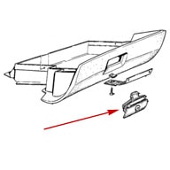 Genuine BMW Glove Box Handle with Lock - E21 E30 E28 E24 E23