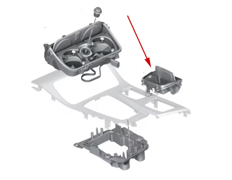 Genuine BMW Front Ashtray with Folding Cover - F10 5-Series