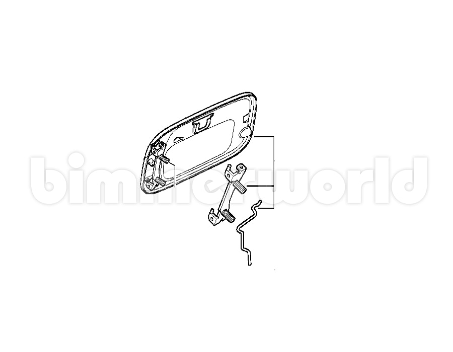 Genuine BMW Fuel Door for E46 M3 Coupe & Conv (2001-2006)