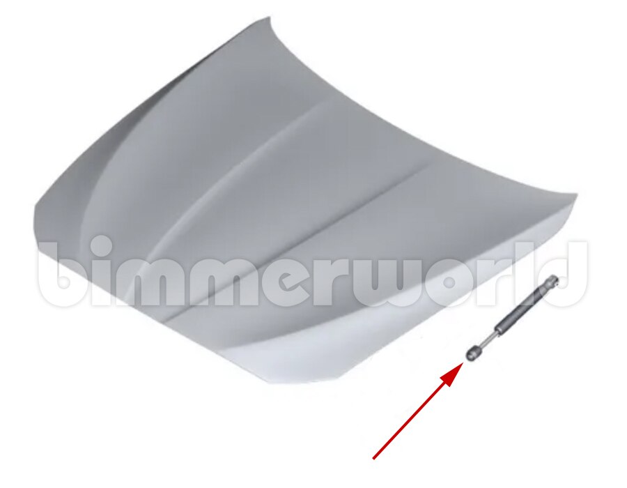Hood Shock, Genuine BMW - F10 5-Series & F06 F12 F13 6-Series (2012+)