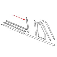 Genuine BMW Vertical Window Gasket, Right - E30 Convertible (1987-1993)