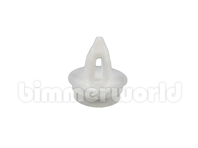 Interior Trim Panel Clip, Genuine BMW - White/Natural