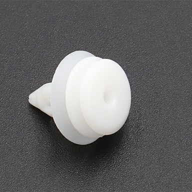 Interior Trim Panel Clip, Genuine BMW - White/Natural