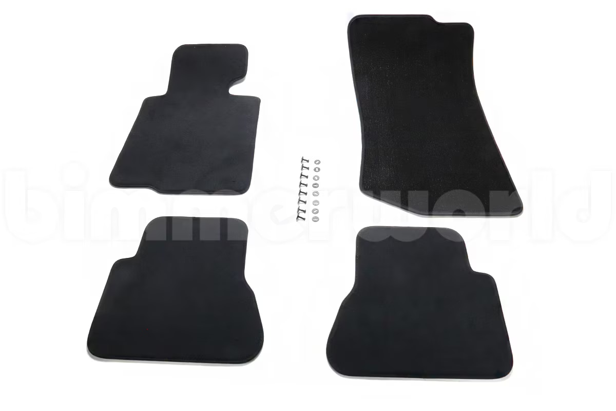 Genuine BMW Floor Mat Set, Black - E46 Convertible - 51477007313