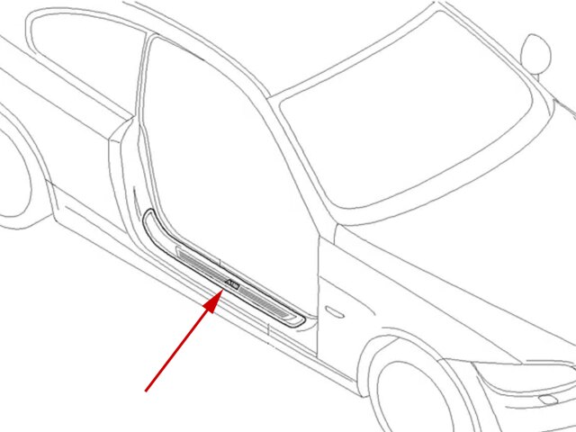 Genuine BMW ///M Entrance Cover, Right - E92 E93 3-Series