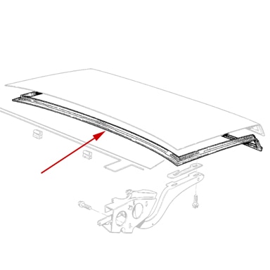 Trunk Lid Gasket - Genuine BMW - E28 524td 528e 535i M5 (1982-1988)