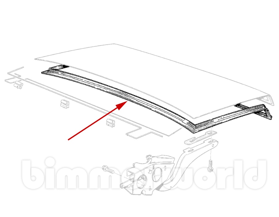 Trunk Lid Gasket - Genuine BMW - E28 524td 528e 535i M5 (1982-1988)