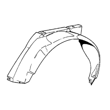 Wheel Well Plastic Liner - Front Right - E30 3-Series
