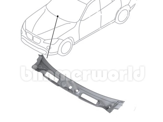Windshield Cowl Cover, Genuine BMW - E84 X1 (2013-2015)
