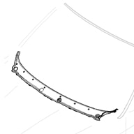 Windshield Cowl Cover, Genuine BMW - E70 X5 & E71 X6