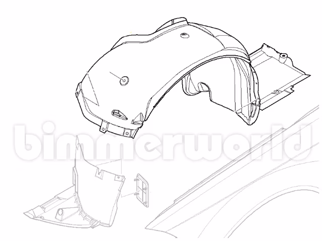 Front Left Fender Liner - E46 2-Door Coupe & Convertible (2000-2006)