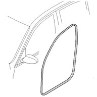 Front Door Weatherstrip (On Body) - E90/E91 3-Series (2006-2012)