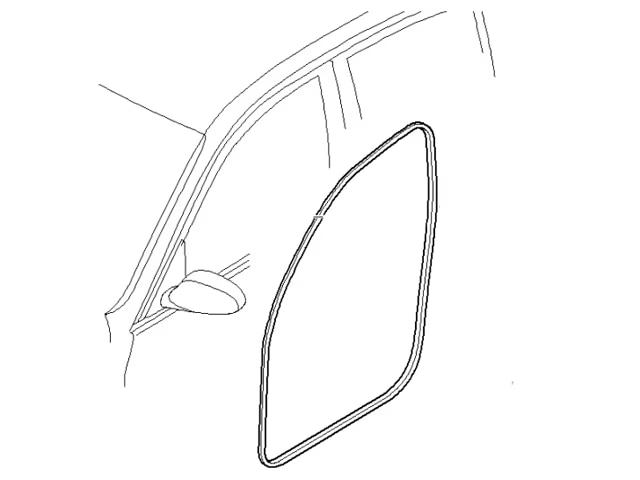 Front Door Weatherstrip (On Body) - E90/E91 3-Series (2006-2012)