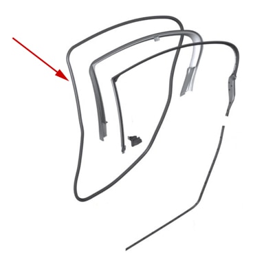 Seal for Rear Door Left or Right BMW F10 528i 535i 550i M5 Sedan