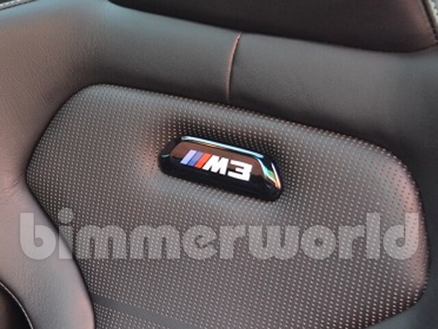 Genuine BMW Illuminated M Trim For Backrest - Black - F80 M3