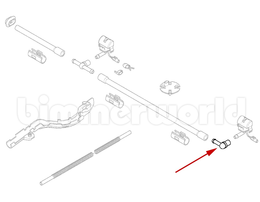 L-Connector for Washer System Nozzle - E30 E36 E46 E91 E63 E65 E83 E53 E85