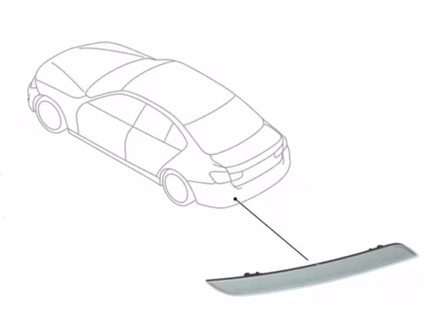 Left Reflector for Rear M Aerodynamics Bumper - F30 F31 3-Series