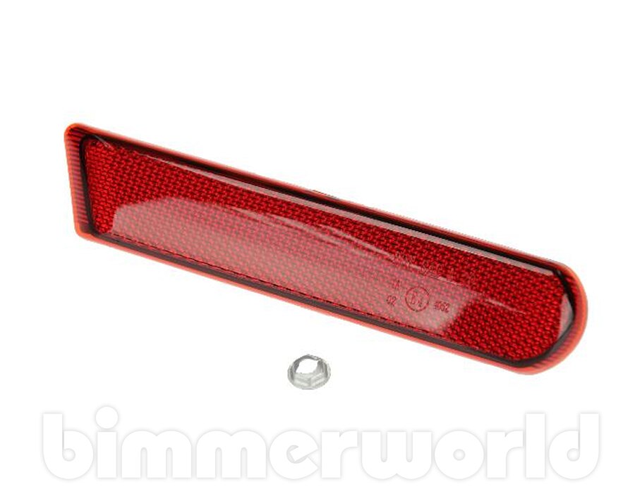 Left Rear Bumper Reflector, Red - Z3 2.5i 2.8i 3.0i Roadster (2000-2002)