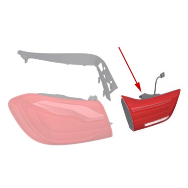Genuine BMW Left Rear Light in Trunk Lid - F82 M4 LCI (before 3/2019)