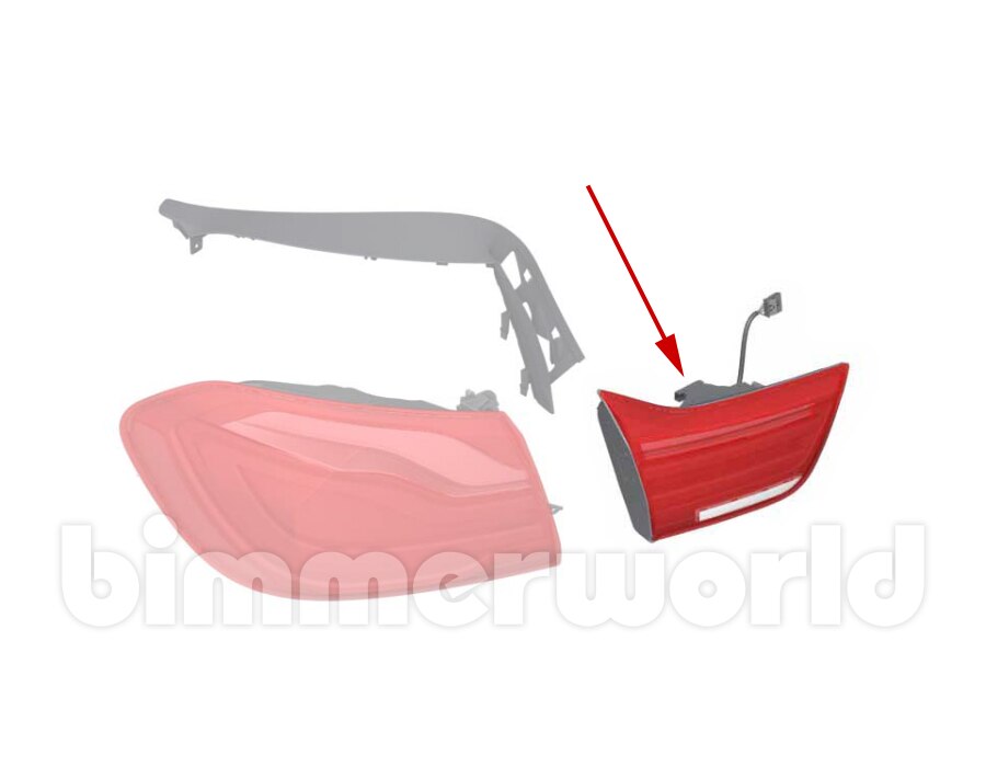 Genuine BMW Left Rear Light in Trunk Lid - F82 M4 LCI (before 3/2019)