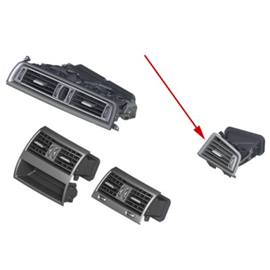 Right HVAC Fresh Air Grille Vent Genuine BMW F10 5-Series 2011 2012 ...