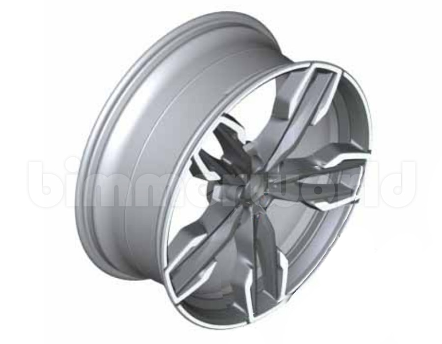 G01 X3 G02 X4 718M 21x8.5 Alloy Wheel Jet Black BMW 36107916272