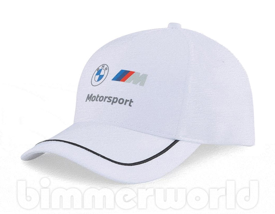 BMW M Motorsport Cap - White - One Size Fits Most