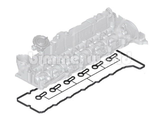 Valve Cover Gasket Set, BMW - F10 535d, F02 740d, F15 X5 35d