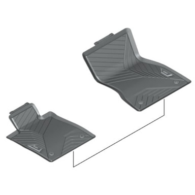 Front All-Weather Floor Mats BMW G60 530i 540i 550e G90 M5