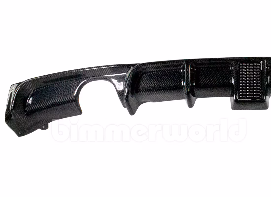 Carbon Fiber Rear Diffuser with LED Brake Light - BMW F30 M Sport 335i