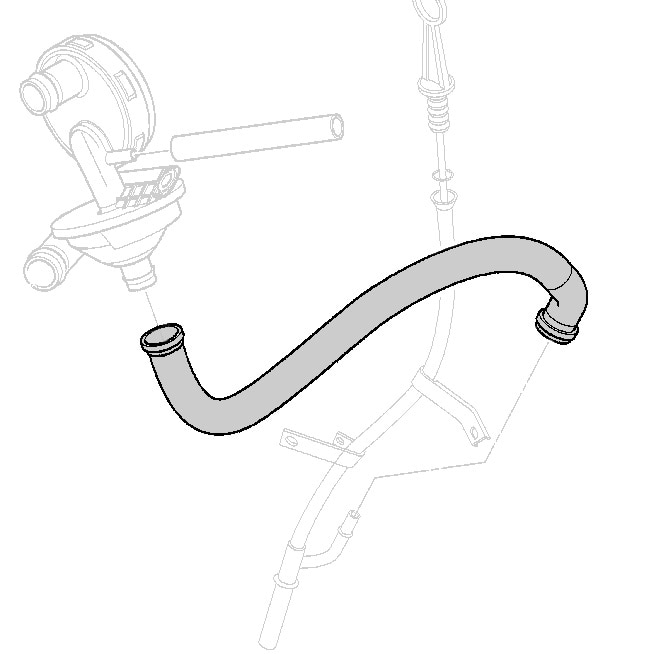 Rein OEM Crankcase Vent Hose, Cold Climate - BMW E53 X5 3.0