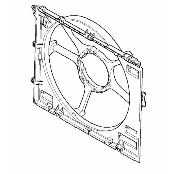 Genuine BMW Fan Shroud - 17112283407 - E9X M3 (2008-2013) E90 E92 E93 ...