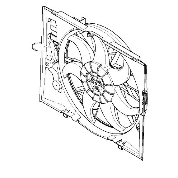 Fan Housing With Fan - 400W - E63 E64 645Ci
