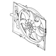 Fan Housing With Fan - 400W - E63 E64 645Ci