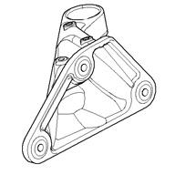 Engine Support, Right - BMW E46 325xi/330xi & E83 X3 M54 - 22116750852