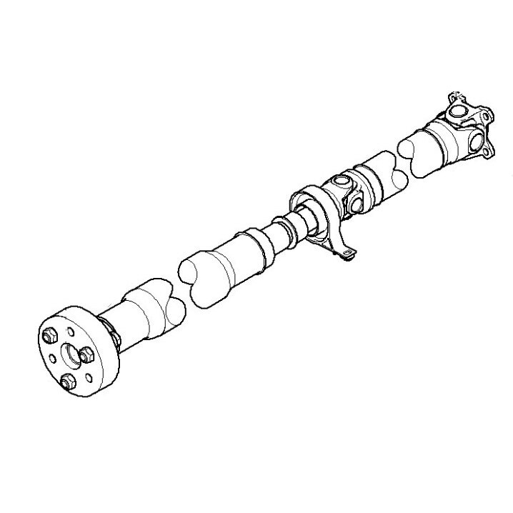 Genuine BMW Drive Shaft Assy Rear L=1308mm - 26107564736 - E83