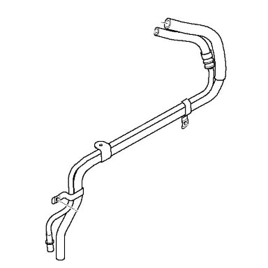 Steering Intake Line with Return Line, BMW - E60 M5, E63/E64 M6
