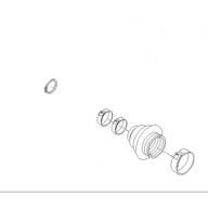 BMW Rear Axle CV Boot Repair Kit - Outer - E46 E85 Z4 33211229594
