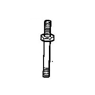 BMW Threaded Bolt - Z3 & 318ti Subrame Mount Thru-Bolt - 33321090951