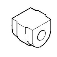 Genuine BMW Stabilizer Rubber Mounting D=20mm - 33551096701
