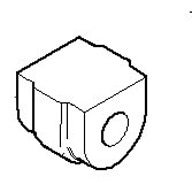 Genuine BMW Stabilizer Rubber Mounting D=18mm - 33552283073 - E60 M5,E63 M6
