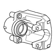 Genuine BMW Caliper - Front Right - E39 M5 34112229382