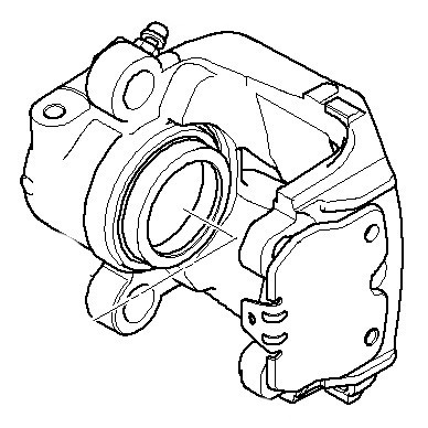 Genuine BMW Right Front Brake Caliper E70 F15 X5 E71 F16 X6 F26 X4
