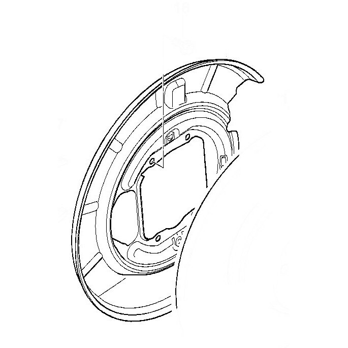 Genuine BMW Left Rear Brake Protection Plate E39 M5 S62