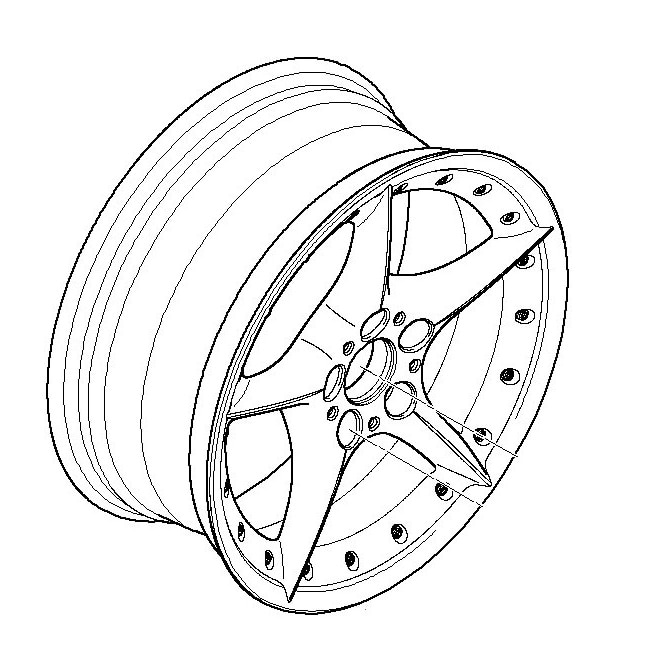 Genuine BMW Two-piece Light Alloy Rim - 36116758195
