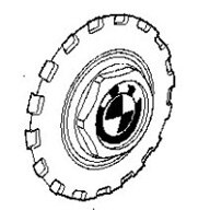 Genuine BMW Hub Cap for BMW Style 5 17 inch Wheel
