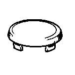 Genuine BMW Bodywork Blind Plug - 41007140847