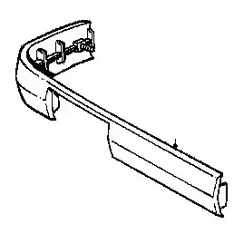 Front Right Bumper Impact Strip - BMW E30 US Early Style - 51111904686