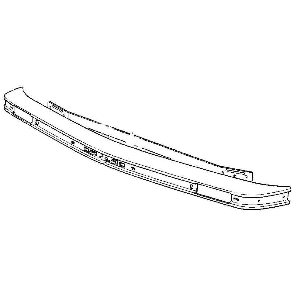 Genuine BMW Aluminum Front Bumper - E30 Early - 51111972231