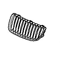 E90 E91 LCI Kidney Grille Front Left BMW 328i 335d 335i
